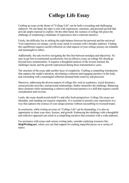 Essay On School Life.pdf