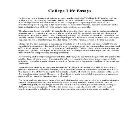 College Life Essays.pdf