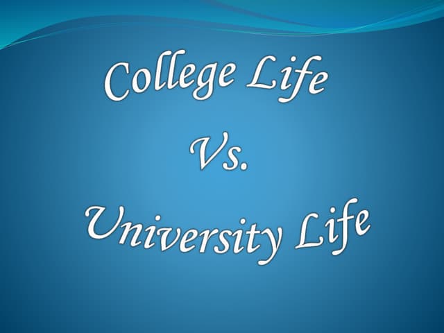 high school vs college | PPTX