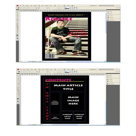Double Page Spread Using Microsoft PowerPoint | DOCX
