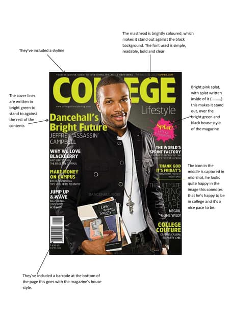 Pop magazine cover analysis 1 | PDF