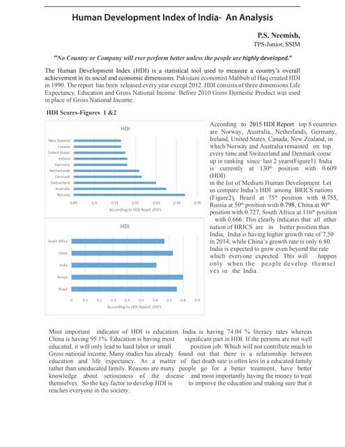 Human Development Index | PPT