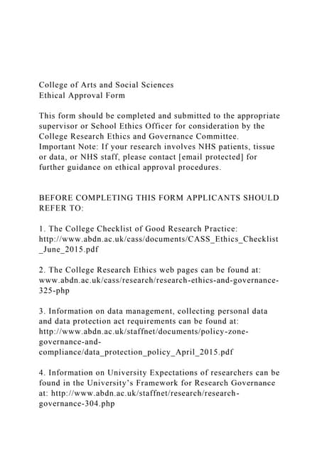 Ethics Approval in Research Sample | PDF