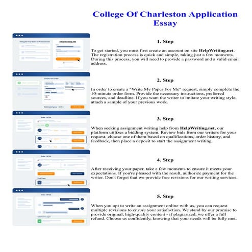 College Of Charleston Application Essay | PDF