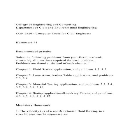 College of Engineering and Computing Department of Civil and.docx