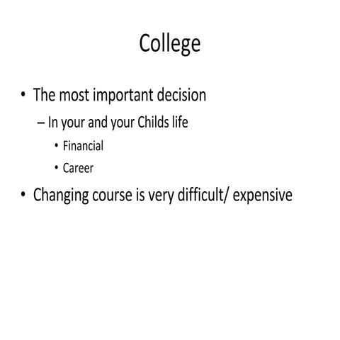 College Planning Made Easy | PPT | College Planning | College Education