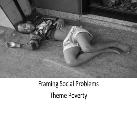 Poverty as a social problem | PPTX