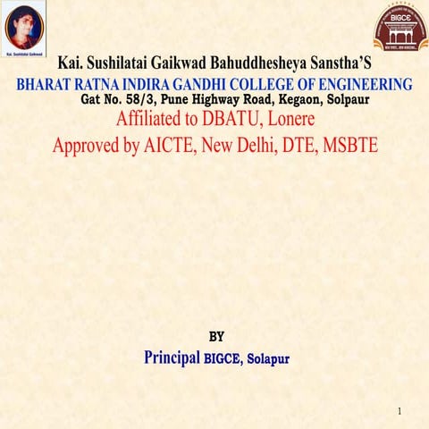 BIGCE COLLEGE MICROSOFT PRESENTATION-SOLAPUR | PPT