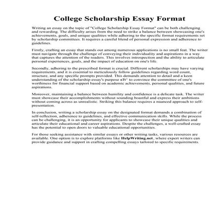 College Scholarship Essay Format.pdf