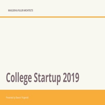 College startup 2019 (1) | PPT