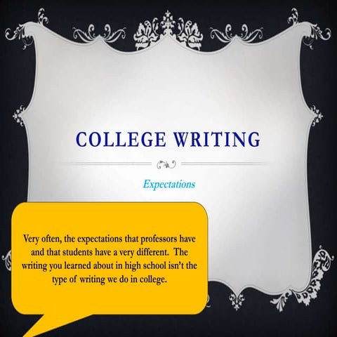 College writing | PPT