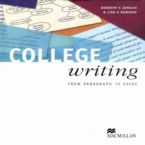 College writing from paragraph to essay | PDF