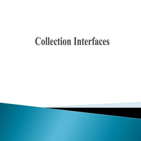C# Colletion interfaces | PPTX | Programming Languages | Computing