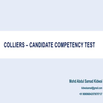 Competency Test-Samad Kidwai.pptx