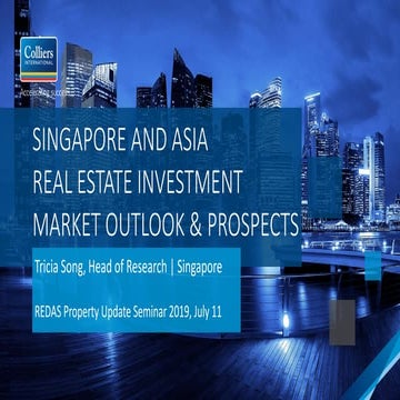 Singapore & Asia Real Estate Investment Market Outlook | REDAS Property ...