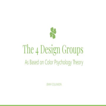 The Four Design Groups Overview by Jenny Collinson | PPT