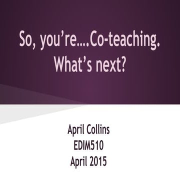 Co-Teaching Models-Collins | PDF