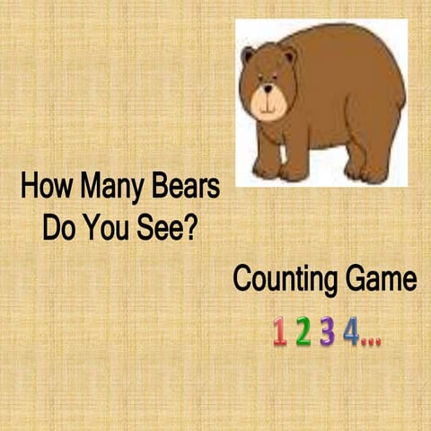 Counting Bears Game | PPTX