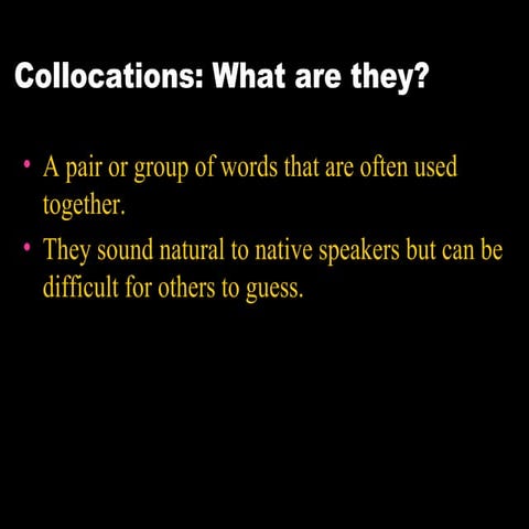 Collocations 01 | PPT