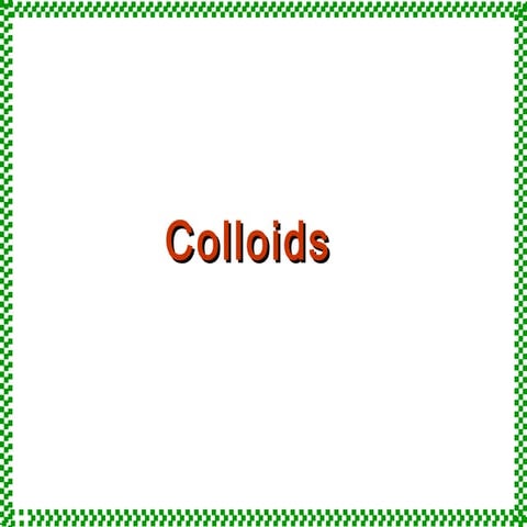 Colloids | PPT