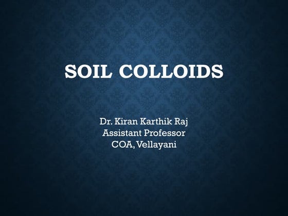 Soil Colloids | PDF