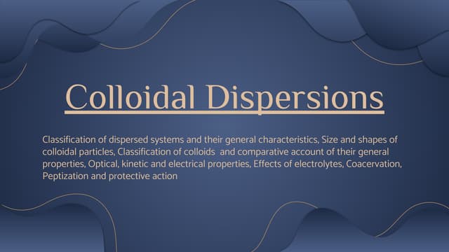 SCIENCE 6-LESSON PRESENTATION-COLLOID-Wk3.pptx | Chemistry | Science
