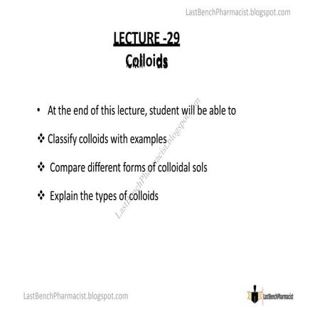 Colloids- A Comprehensive Overview Lecture - 5 | PDF