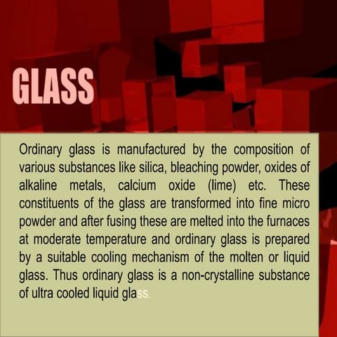 power point presentation on different glasses and colloidal chemistry ...