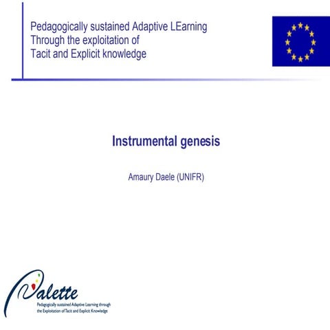 Instrumental genesis main concepts | PPT