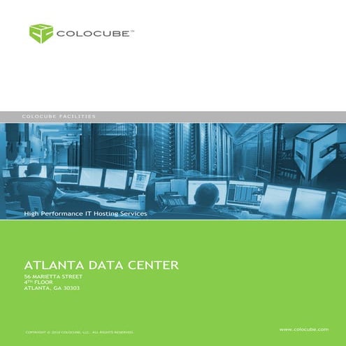 Colocube 56 Marietta Facility Specs | PDF