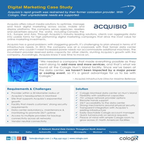 Cologix Digital Marketing Case Study | PDF