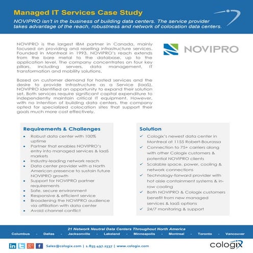Cologix Managed IT Services Case Study | PDF