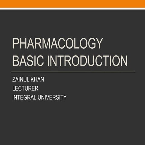 BASIC INTRODUCTION OF PHARMACOLOGY .pptx