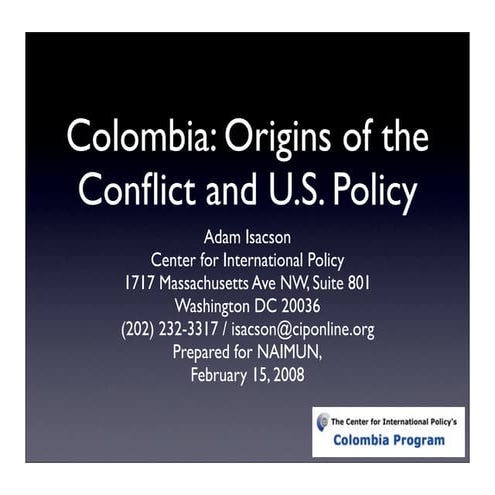Violencia en colombia | PPTX