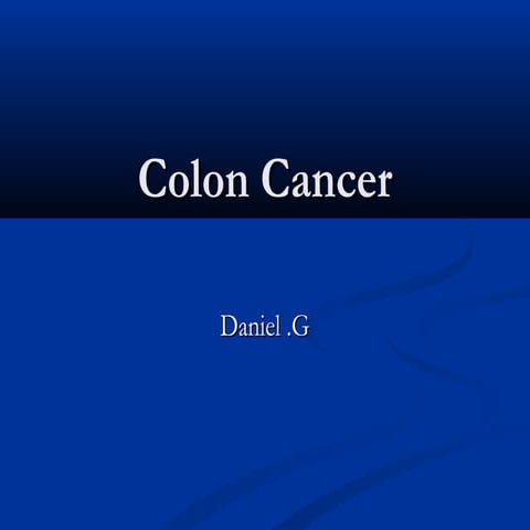 Coloncancer | PPT