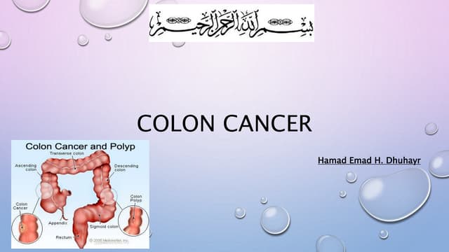 5. COLORECTAL CANCER | PPTX