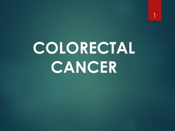 Colon cancer | PPT