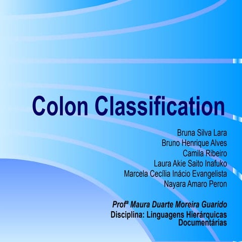 Colon Classification | PPT
