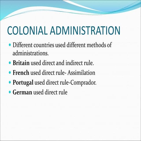 COLONIAL ADMINISTRATION.ppt