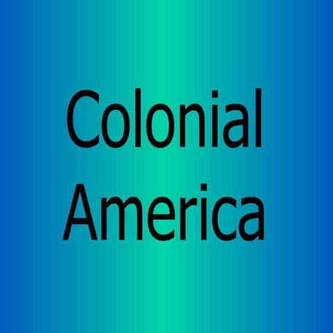 Colonial America | PPT