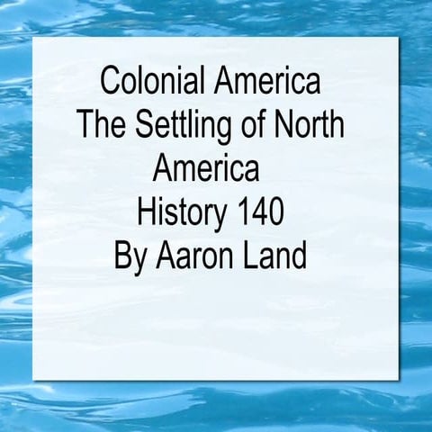 Colonial america | PPT
