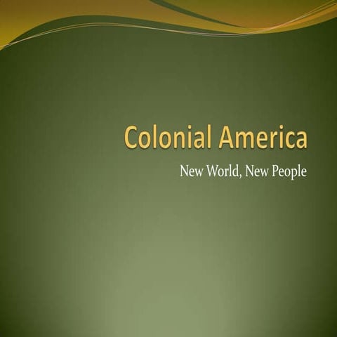 Colonial america | PPTX