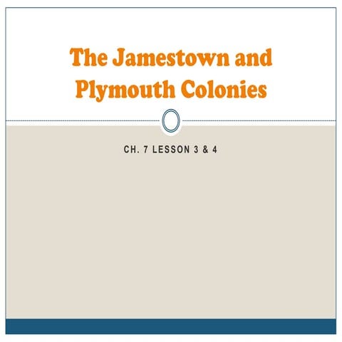 Colonial America 1 | PPTX