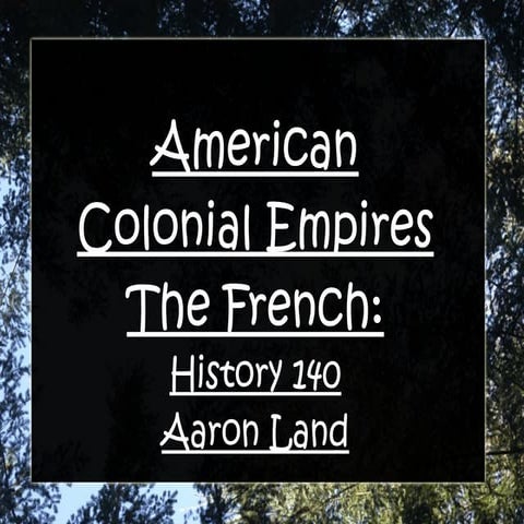 French in north america | PPTX