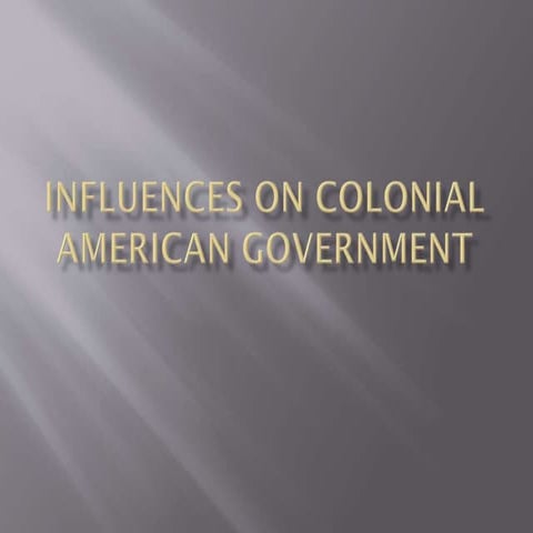 Colonial american government(2) | PPT