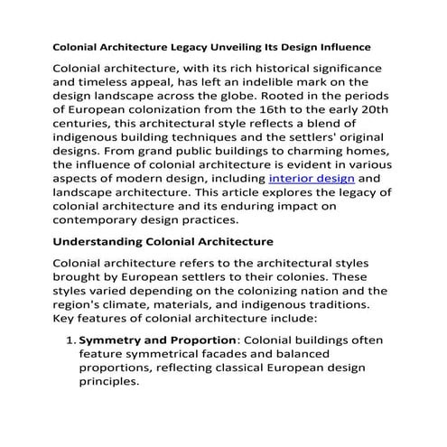 Colonial Architecture Legacy Unveiling Its Design Influence.pdf