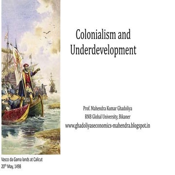 Colonialism and underdevelopment of indian economy | PPTX