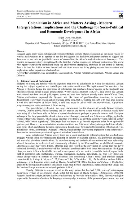 Africa Before And After Colonization | PDF