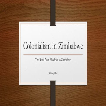 Colonialism in Zimbabwe | PPTX