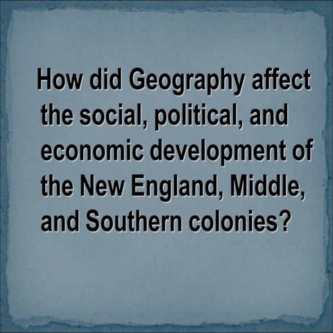 Colonial Regions | PPTX